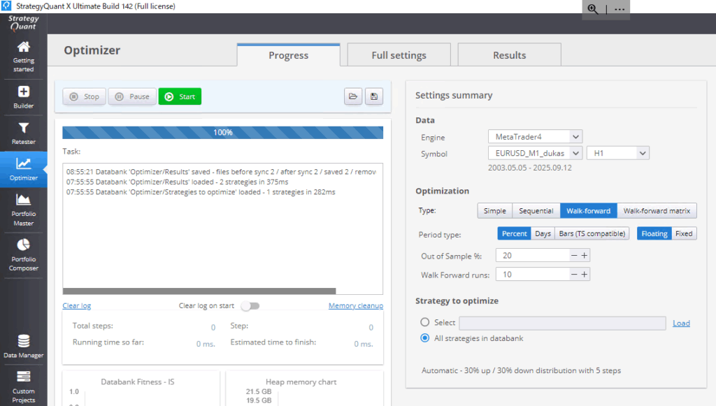 StrategyQuantX 初心者向け解説「IS/OOSとData Range Partsの基礎」 | 日本で一番SQXについて説明しているサイト